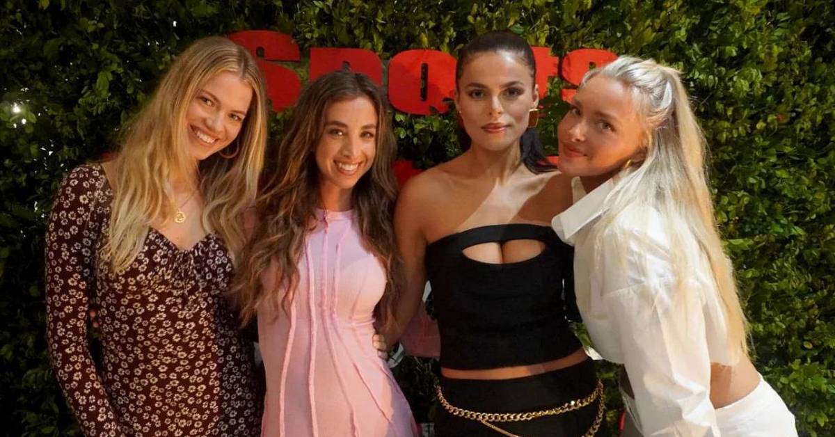 Models Camille Kostek, Brooks Nader, Katie Austin and Hailey Clauson ...