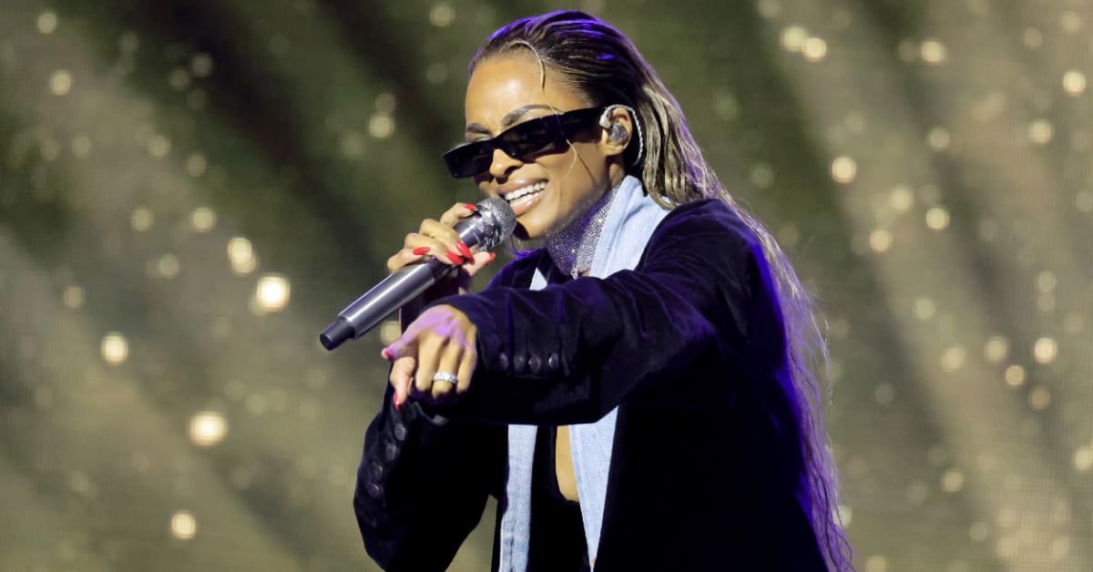 Ciara Shows Off Toned Legs in White Mini Dress With High Slit - Sports ...