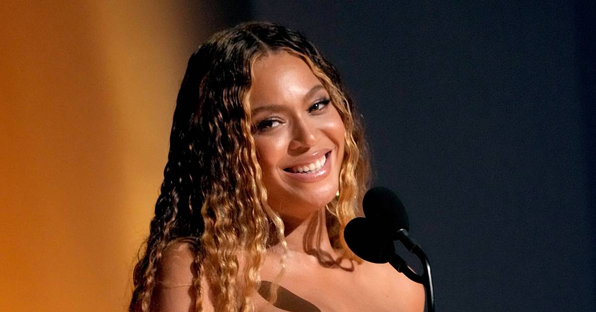 Beyonce Dazzles in Gold Mesh Gown, Armored Waist Trainer - Sports ...