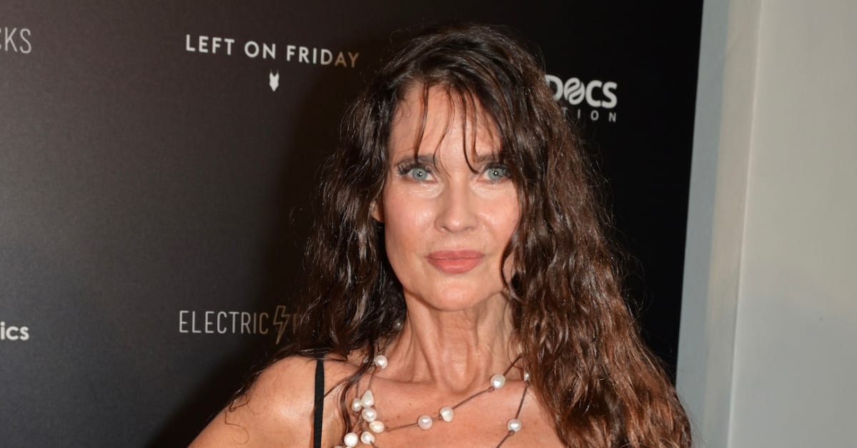 Model Carol Alt Hits the Gym in Sparkly Mini Dress and Heels - Sports ...