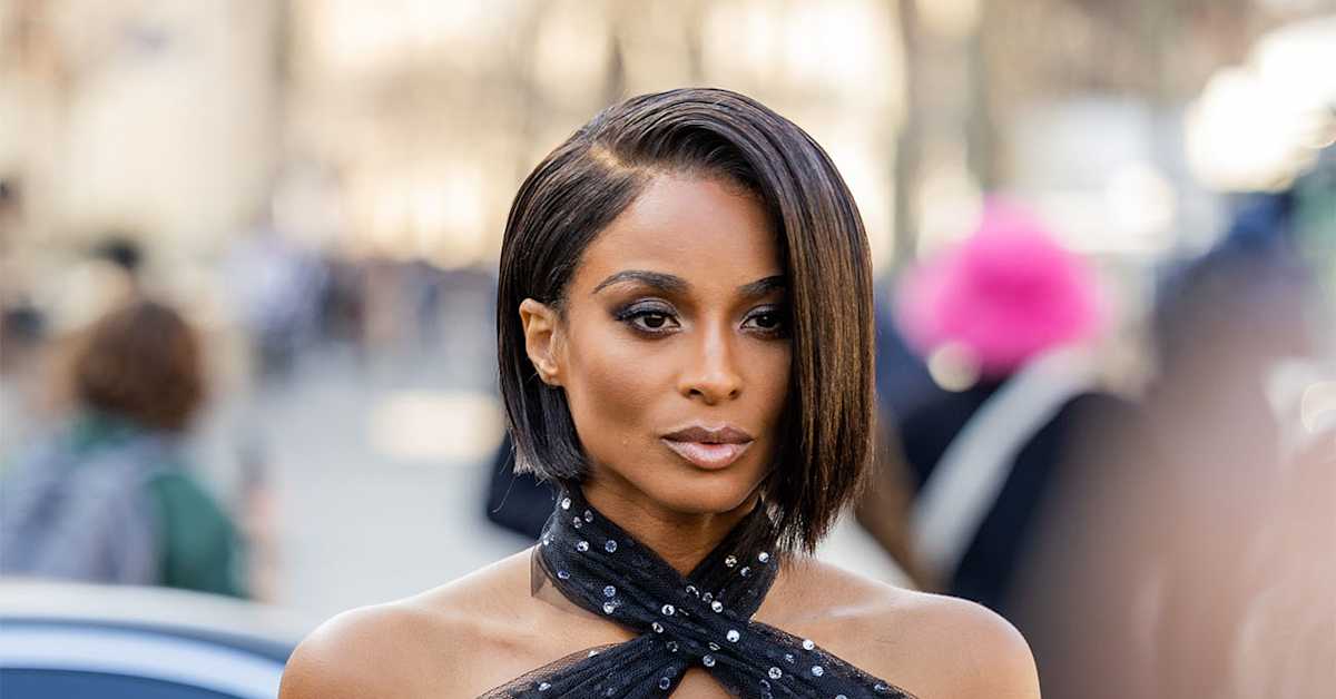Ciara Stuns in Sparkly Mesh Gown With Lingerie Underneath - Sports ...